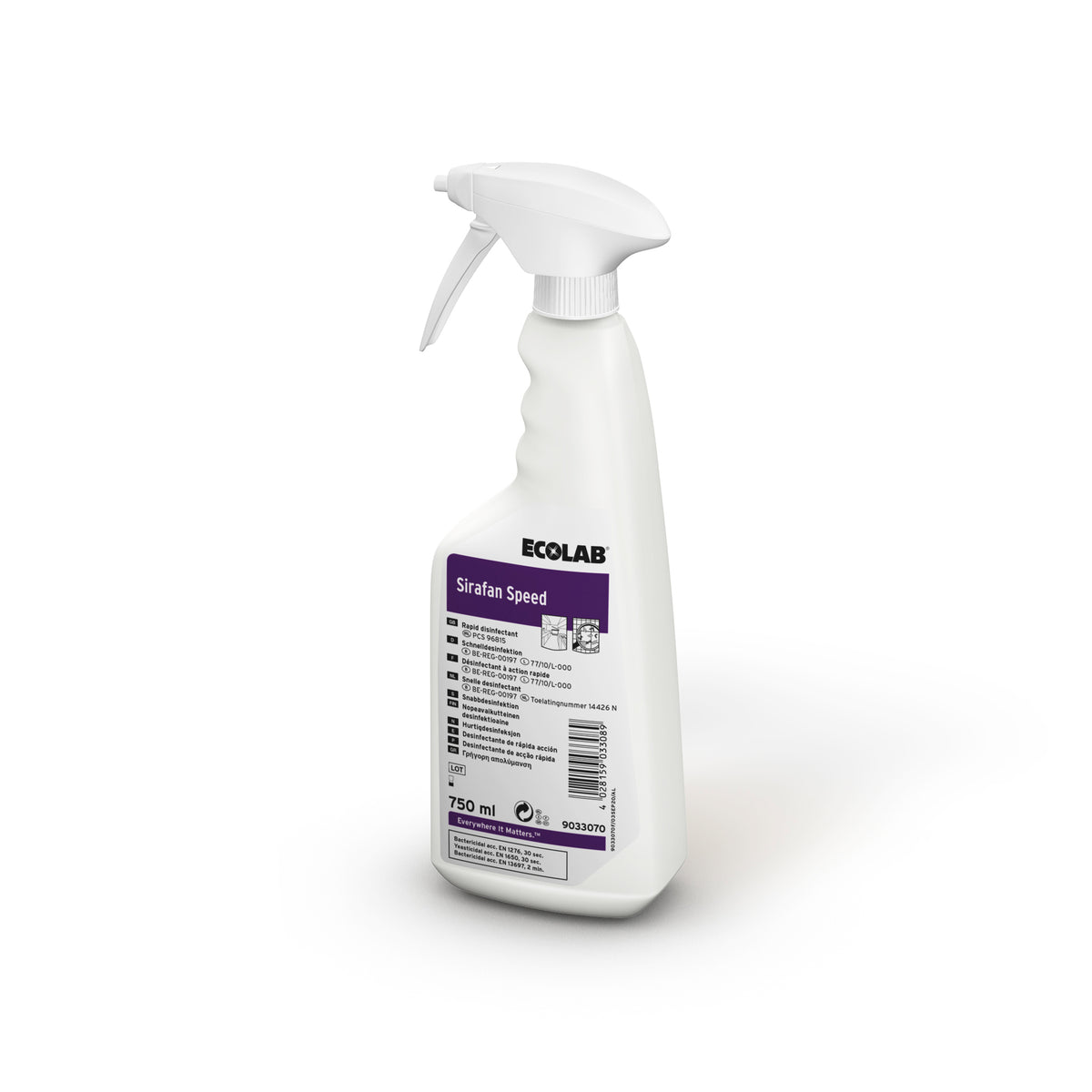 DESINFECTANT RAPIDE SURFACES SIRAFAN SPEED ECOLAB 750ML – Blue by Bunzl