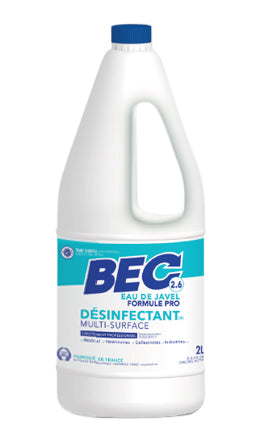 EAU DE JAVEL BEC FORMULE PRO 2,6% 2L – Blue by Bunzl